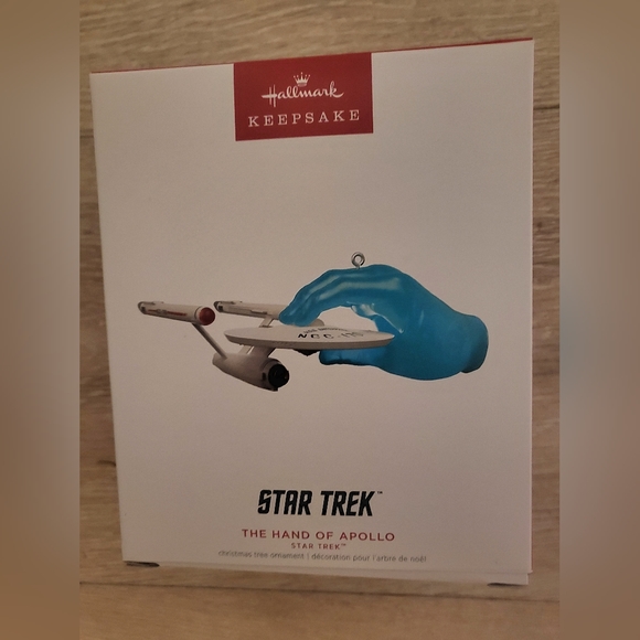 Hallmark | Holiday | Star Trek The Hamd Of Apollo Christmas Ornament ...